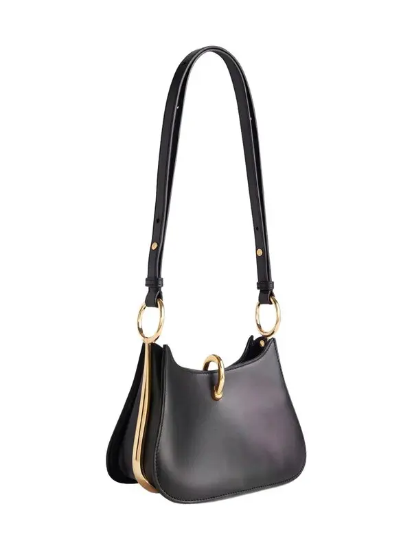 Rabanne Leather Shoulder Bag - Black