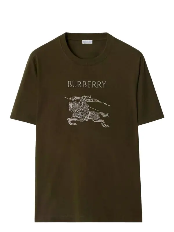 Burberry Logo-embroidered T-shirt - Green