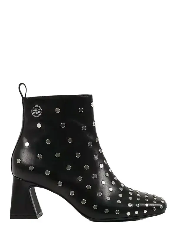 Karl Lagerfeld Studded Ankle Boots - Black