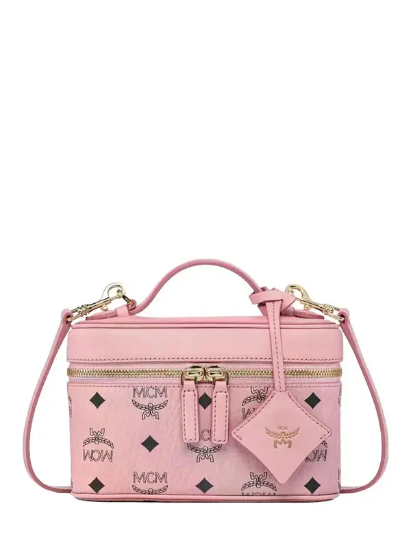 Mcm Visetos Vanity Tote - Pink