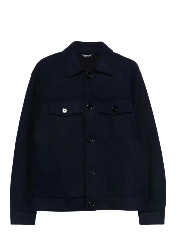 DONDUP Button-up Overshirt - Blue