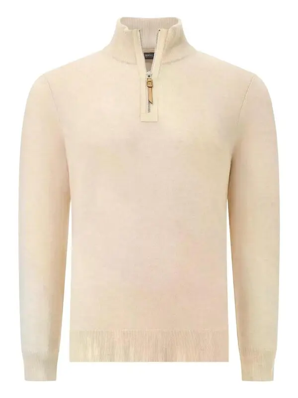 Boggi Milano Half-zip Sweater - Neutrals