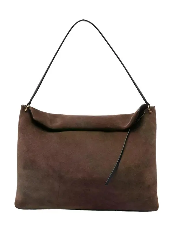 WANDLER Penelope Suede Shoulder Bag - Brown
