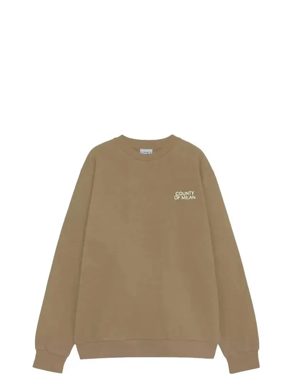 COUNTY OF MILAN Logo Detail Sweatshirt - Neutrals