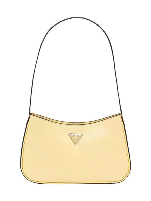 Guess Triangle-logo Shoulder Bag - Yellow