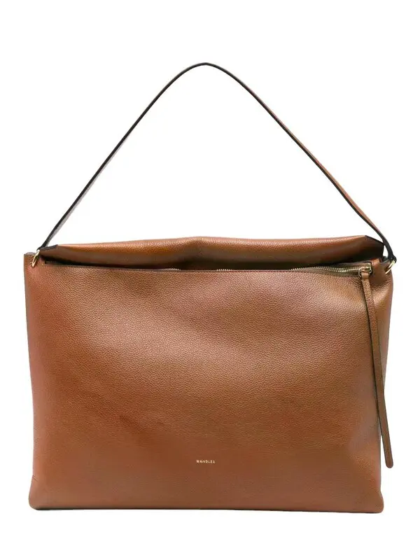 WANDLER Penelope Zip-up Shoulder Bag - Brown