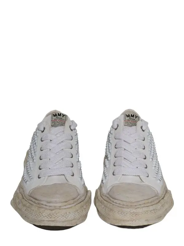 Mihara Yasuhiro Peterson Og Sole Studded Canvas Low-top Sneakers - White