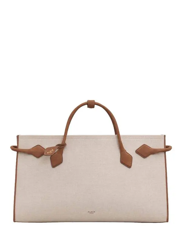 Alaïa Le Teckel East West Tote Bag - Natural