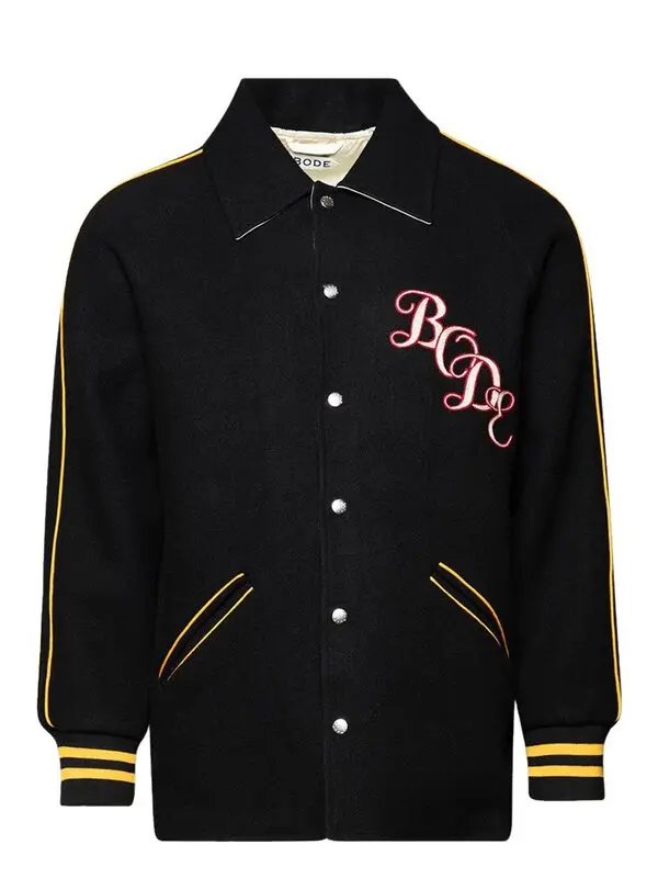 BODE Monogram Snap Reversible Jacket - Black