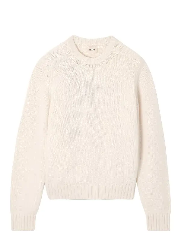 Khaite Mae Cashmere Sweater - Cream