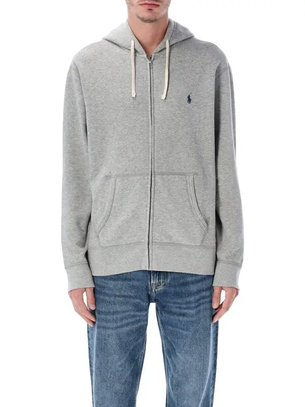 Polo Ralph Lauren Cotton-blend Zip Hoodie - Andover Grey