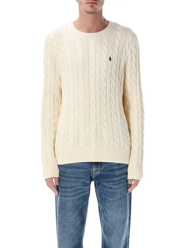 Ralph Lauren Cotton Cable-knit Sweater - Andover Cream
