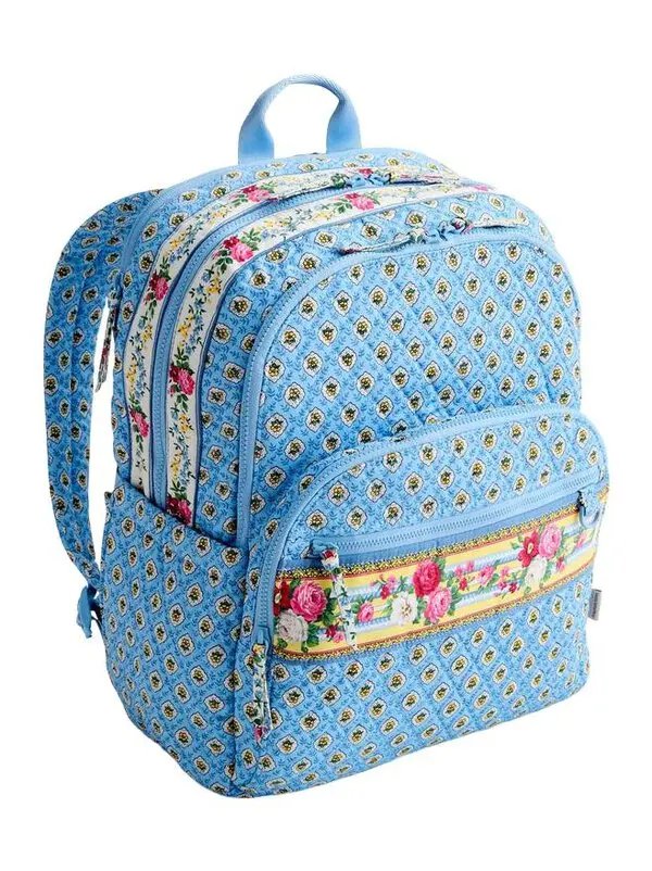 VERA BRADLEY Bancroft Backpack - Blue/yellow