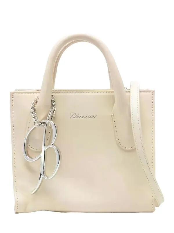 Blumarine Chain-charm Tote Bag - Neutrals