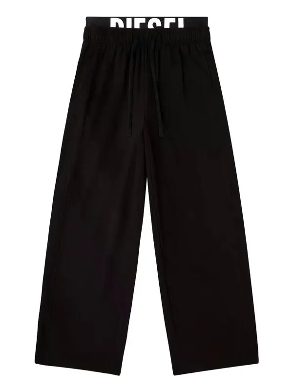 DIESEL® Logo-print Trousers - Black