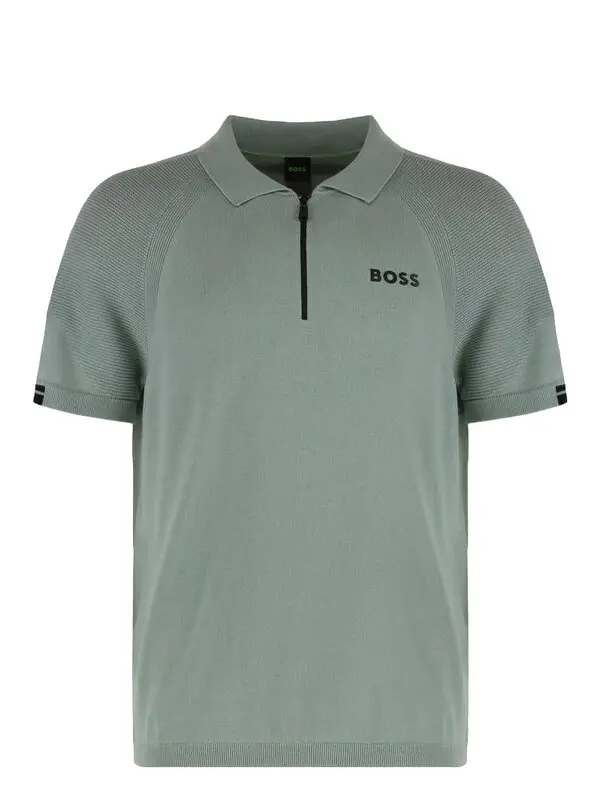 BOSS Polo K Perform Max In Mixed Cotton - Green