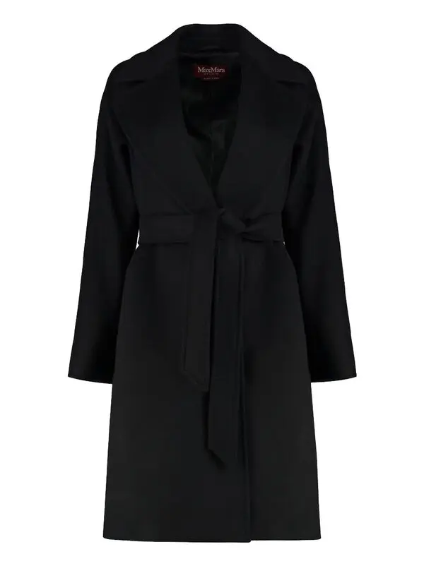 Max Mara Virgin Wool Robe - Black