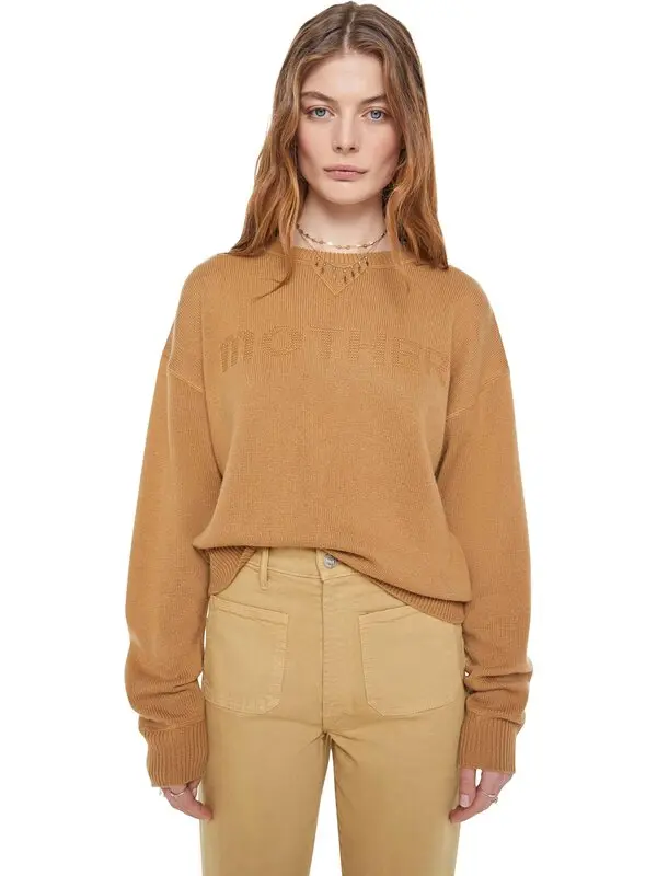 MOTHER The Logo Jumper - Beige