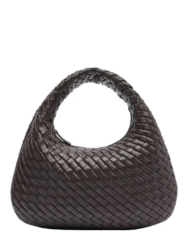 Bottega Veneta Small Leather Shoulder Bag - Brown