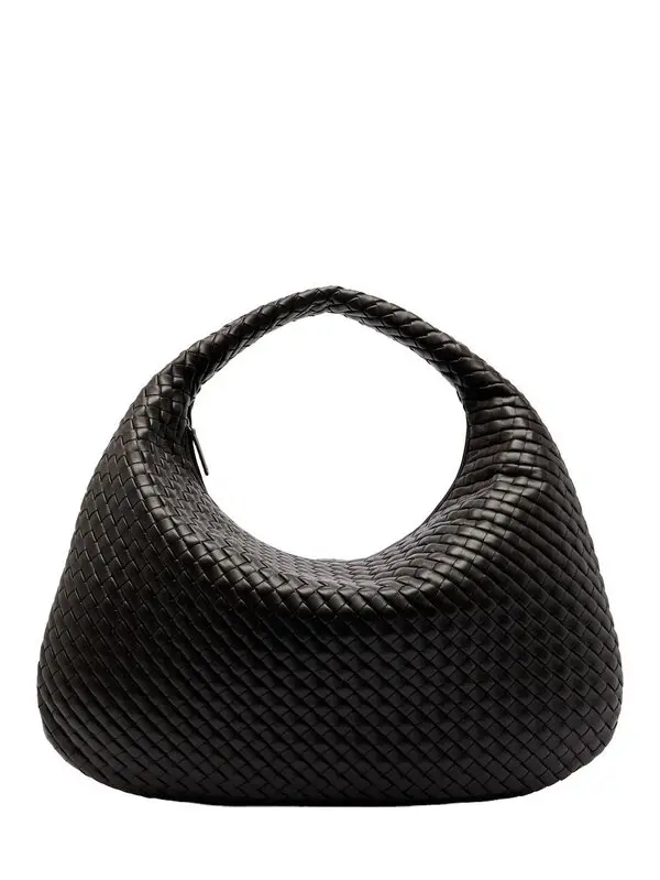 Bottega Veneta Maxi Veneta Large Shoulder Bag - Brown