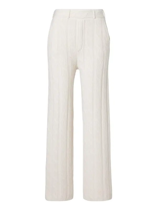 LISA YANG Ebba Low-rise Wide-leg Cashmere Pants - Beige