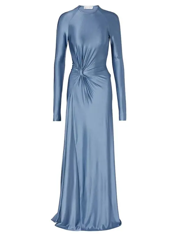 Victoria Beckham Jersey Maxi Dress - Blue