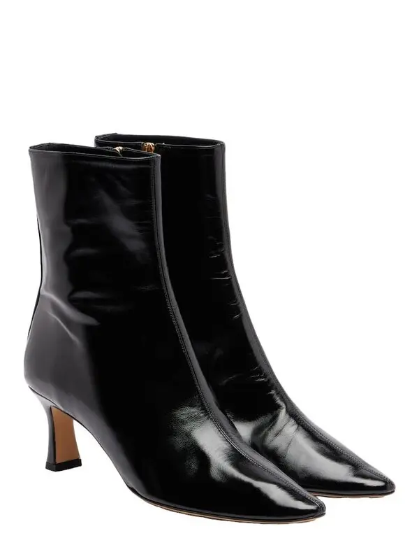 Bottega Veneta Sofia Leather Ankle Boots - Black