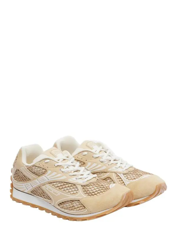 Bottega Veneta Orbit Lace-up Sneakers - Beige