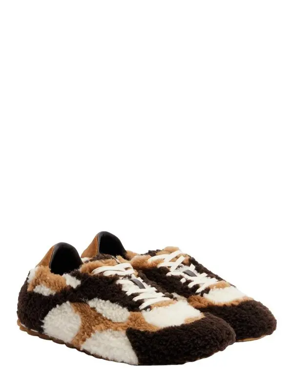 Bottega Veneta Orbit Flash Wool Sneakers - Brown