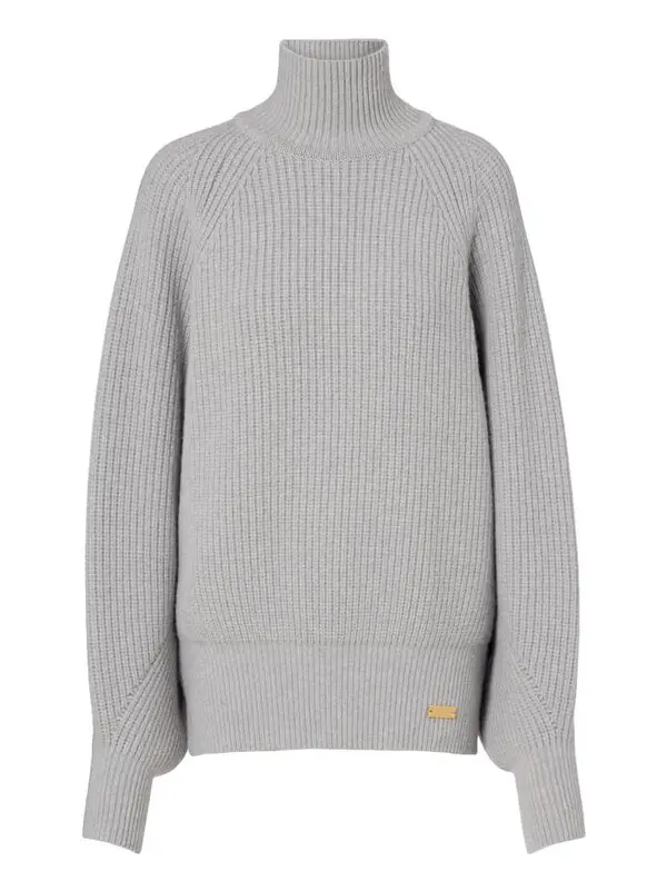 Balmain Wool Turtleneck Sweater - Grey