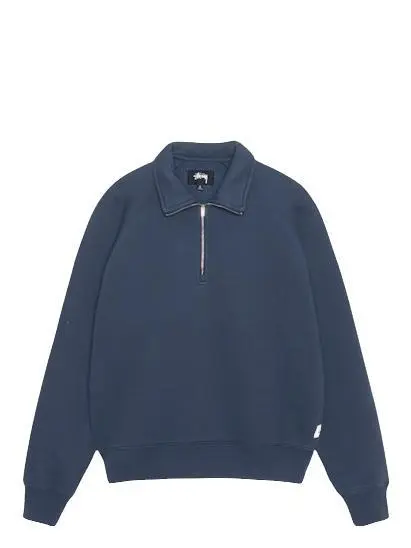 StÜssy Relaxed Half Zip - Navy Blue
