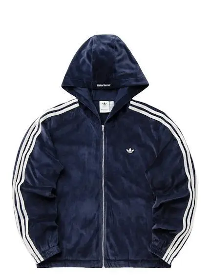 Adidas X Wales Bonner Velour Track Jacket - Navy Blue