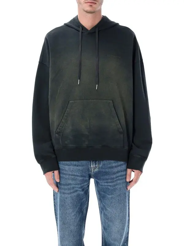 Golden Goose Bleached Hooded Sweatshirt - Bleached Washed Black