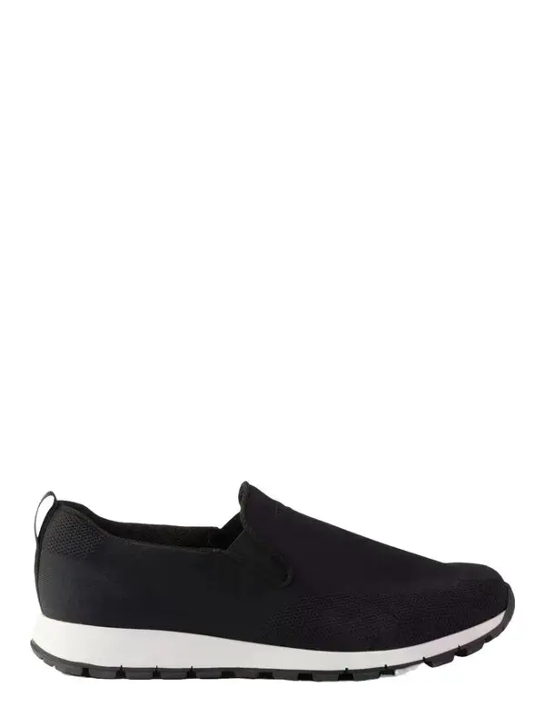 Prada Logo-detail Slip-on Sneakers - Black