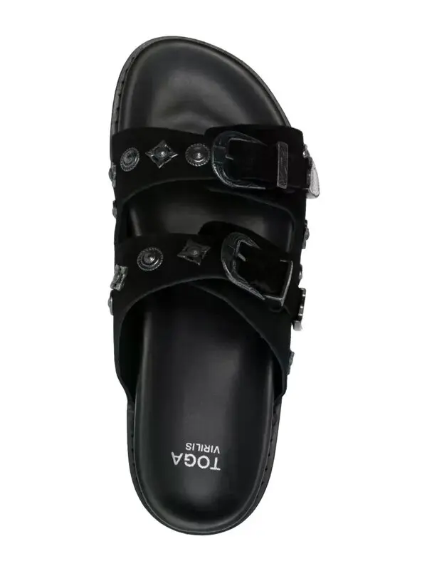 TOGA VIRILIS Buckle Sandals - Black