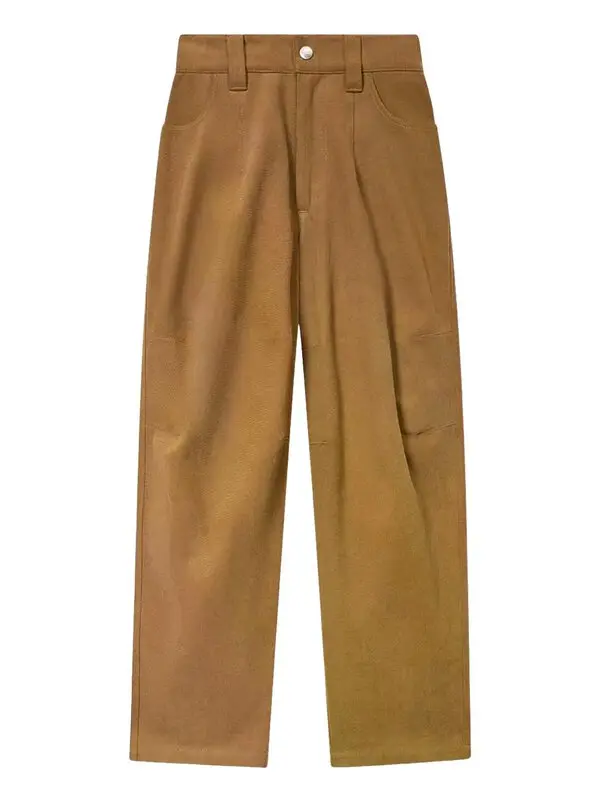MARANT ETOILE Opalyna Button Trousers - Brown