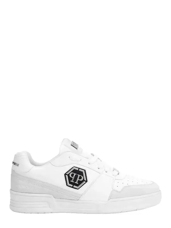 Philipp Plein P-force 78 Leather Sneakers - White