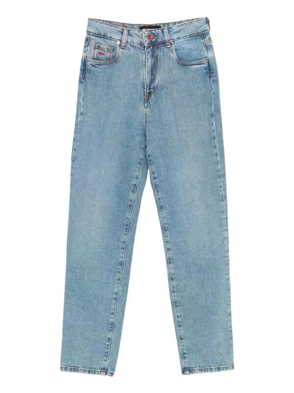 Kiton Topstitched Jeans - Blue