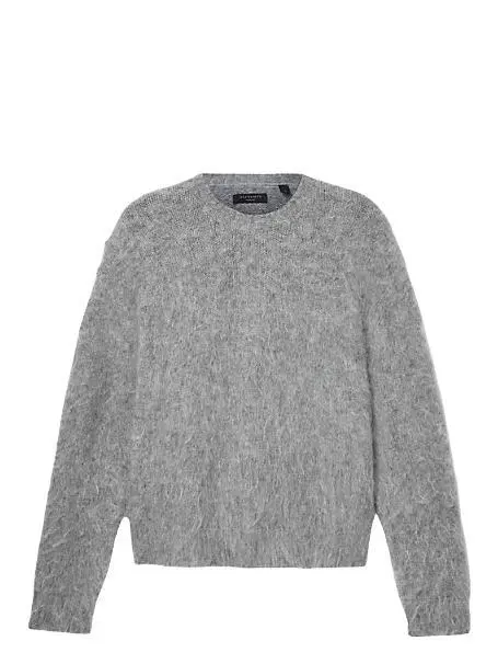 ALLSAINTS Relaxed-fit Wool-blend Jumper - Grey Marl