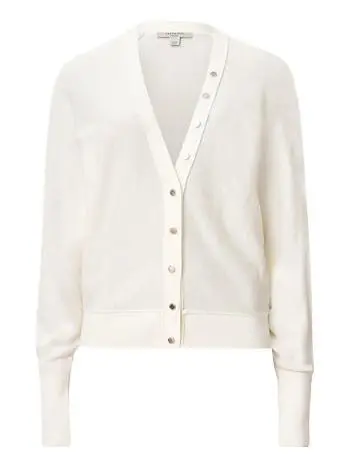 ALLSAINTS Honor V-neck Wool Cardigan - Chalk White
