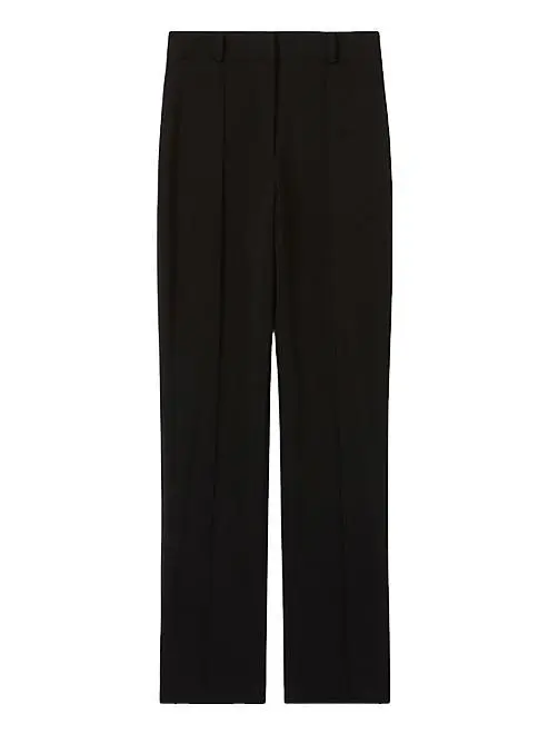 Claudie Pierlot High-rise Cigarette Leg Trousers - Black
