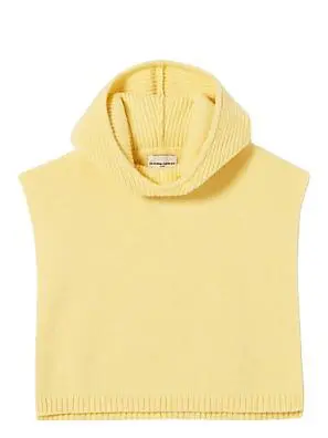 Claudie Pierlot Ribbed Wool Hooded Collar - Baby Yellow