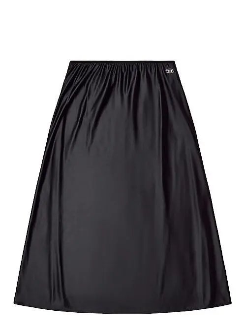 Diesel Logo-plaque Stretch-nylon Midi Skirt - 9xx