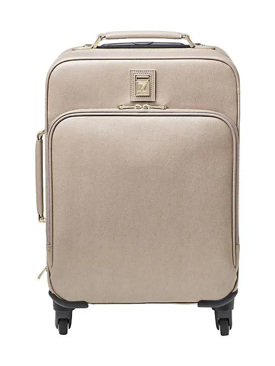 ASPINAL OF LONDON Connaught Cabin Leather Suitcase - Taupe