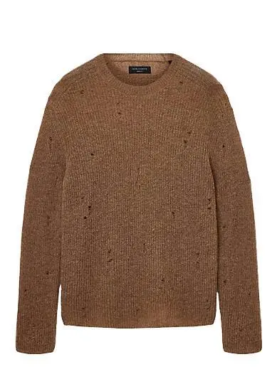 ALLSAINTS Edgin Relaxed-fit Knitted Jumper - Cider Brown