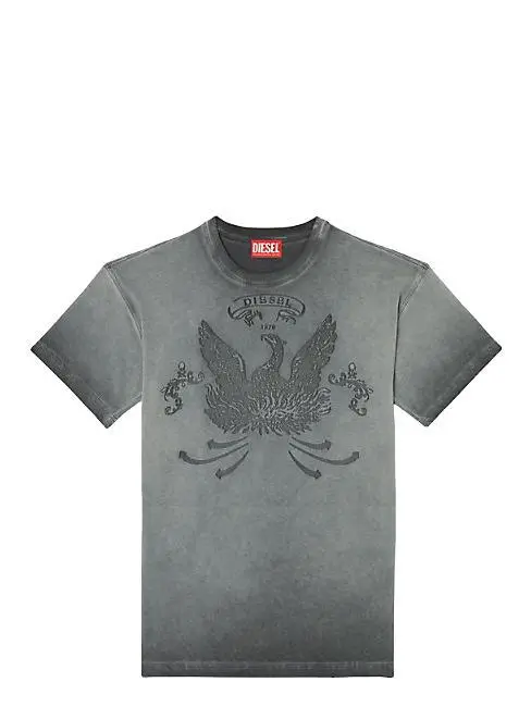DIESEL® T-norm-t9 Phoenix-devoré Cotton-blend T-shirt - 93r