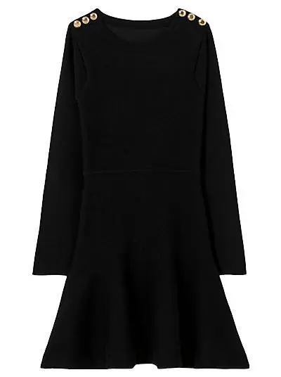 Claudie Pierlot Knitted Mini Dress - Black