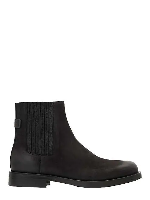 ALLSAINTS Bloom Suede Chelsea Boots - Washed Black