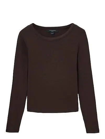 ALLSAINTS Stretch-jersey T-shirt - Torte Brown