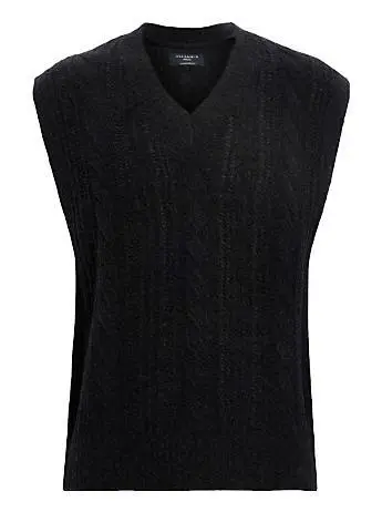 ALLSAINTS Josif Wool-blend Tank - Black
